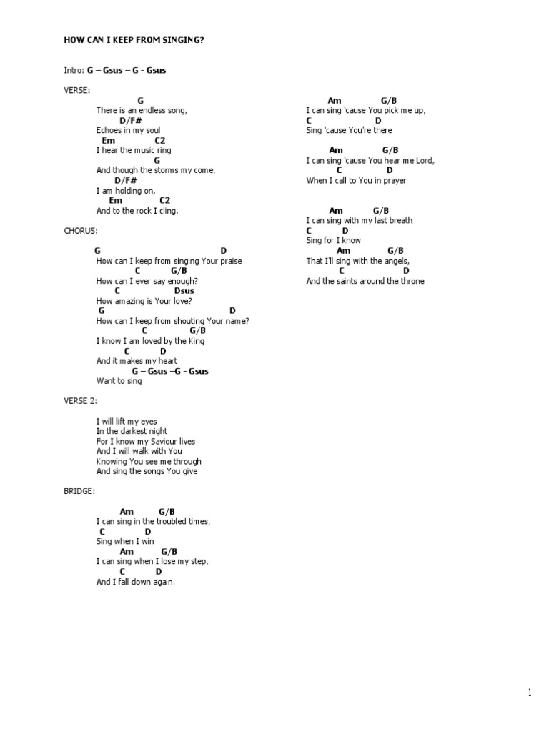 Breakthrough Chords and Lyrics | PDF | Song Structure | Lord's Prayer