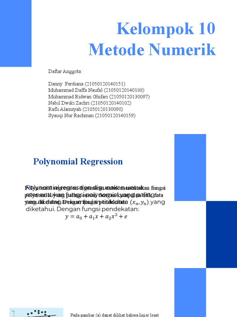 Polynomial Regression Dan Multiple Regression Kelompok 10 | PDF