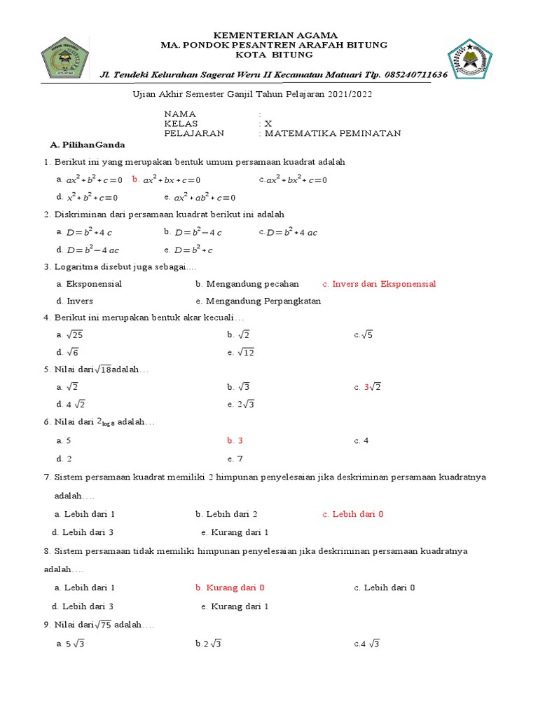 Peminatan KLS X New | PDF | Metode & Bahan Ajar