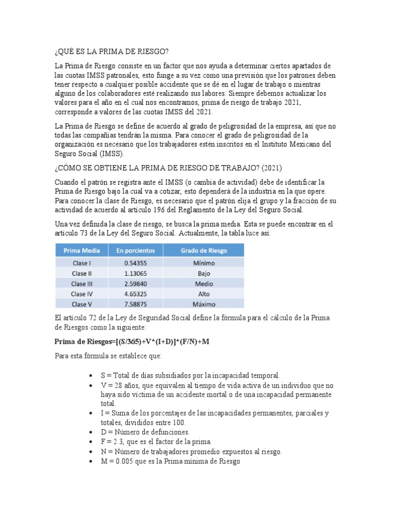 Qué Es La Prima de Riesgo | PDF | Riesgo | Bienestar