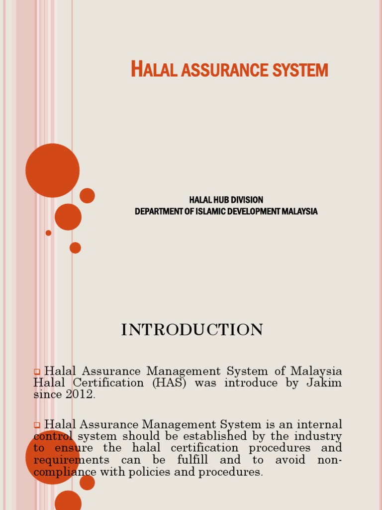 Halal Assurance System Halal Hub Divisio | PDF | Audit | Internal Audit