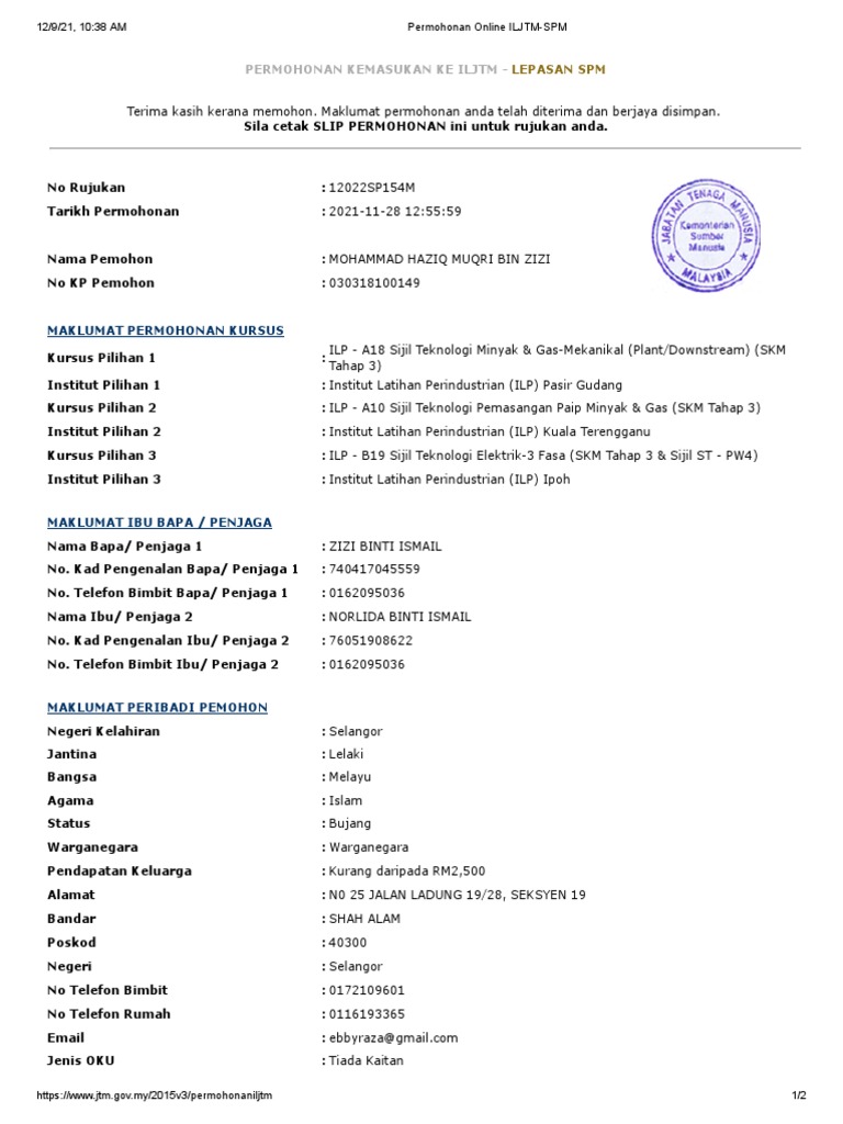 Portal Rasmi Jabatan Tenaga Manusia (JTM) | PDF