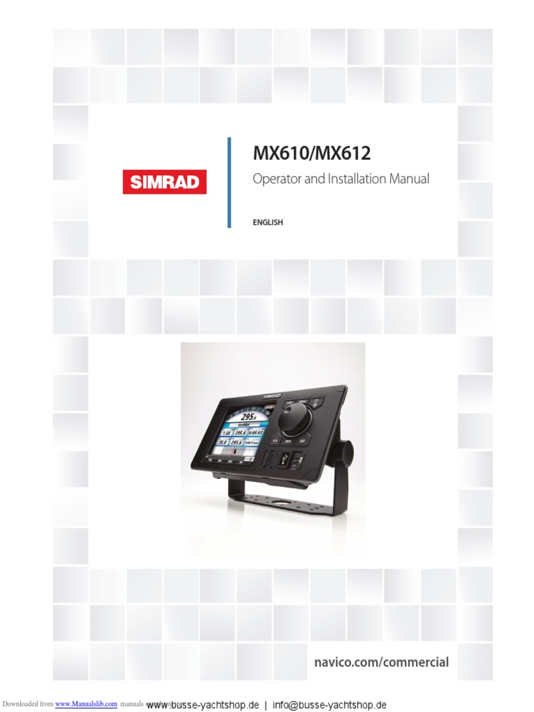 MX610/MX612: Operator and Installation Manual | PDF | Global ...