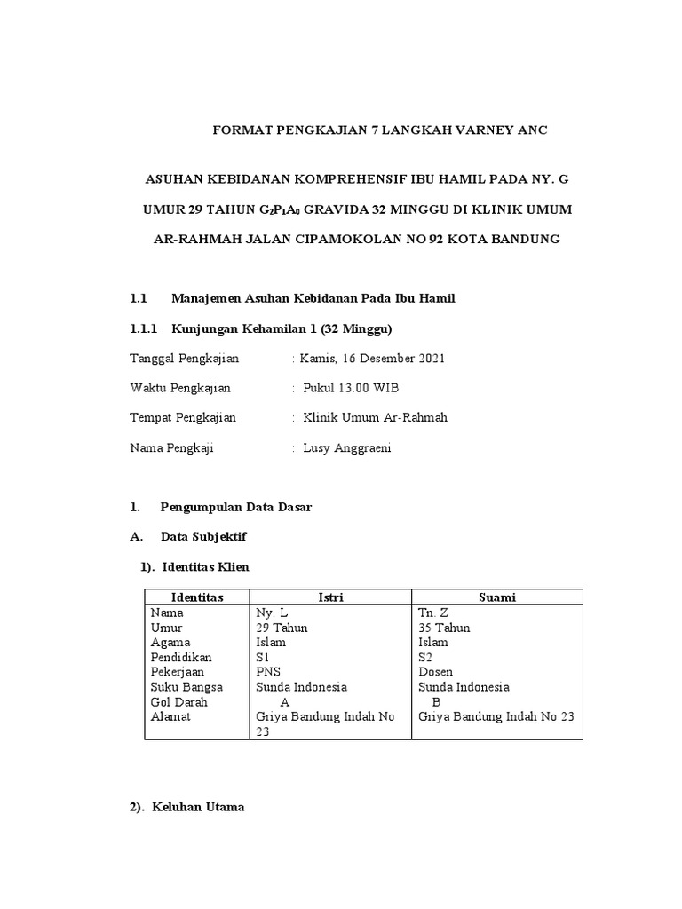 7 Langkah Varney | PDF