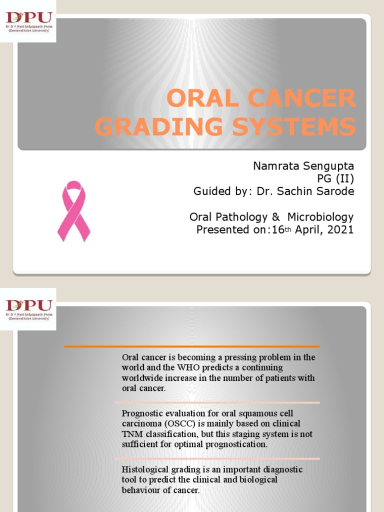 Oral Cancer Grading System | PDF | Carcinoma | Metastasis