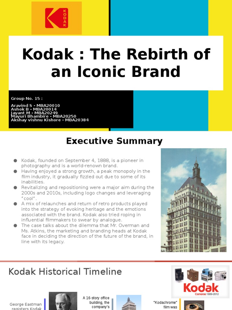 Kodak: The Rebirth of An Iconic Brand | PDF