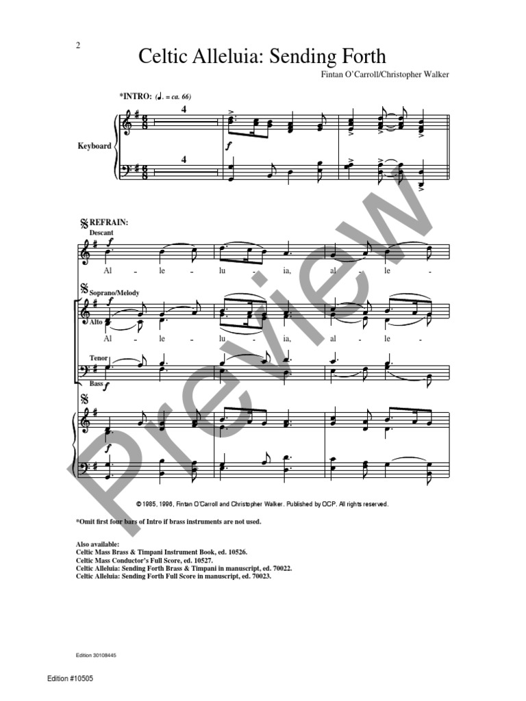 Preview: Celtic Alleluia: Sending Forth | PDF | Jesus | Pentecost