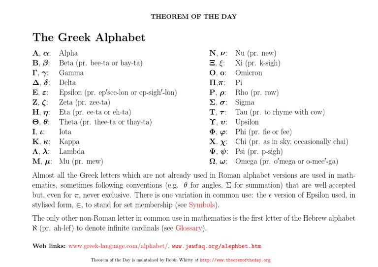 Greek Alphabets | PDF