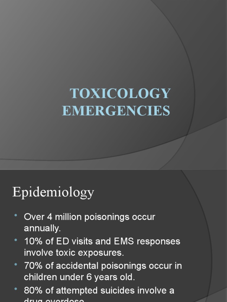 Toxicology Emergencies | PDF | Clinical Medicine | Medicine
