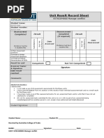 BTEC Assessment Record Sheet Example | PDF