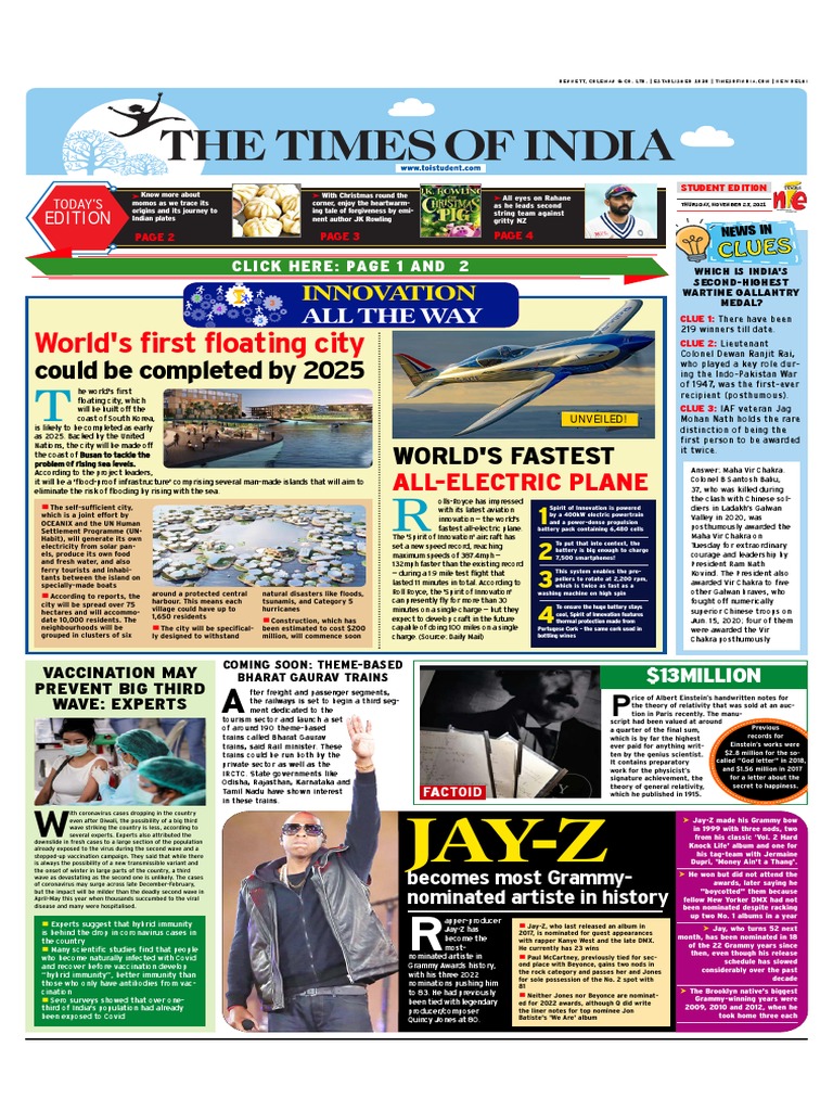 Times Nie Web Ed November 25 2021 | PDF