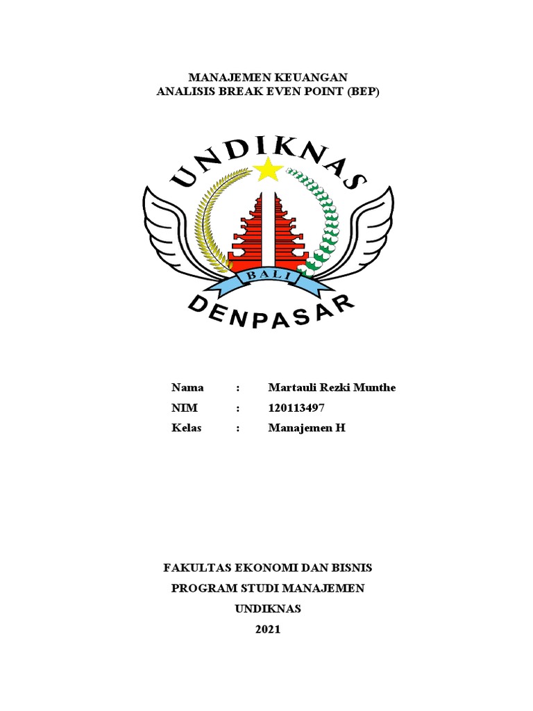 Analisis Break Even Point Pdf