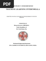A Seminar Report On Machine Learing | PDF | Statistical Classification ...