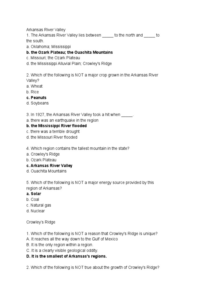 Six Region Journey | PDF | Arkansas | Ozarks