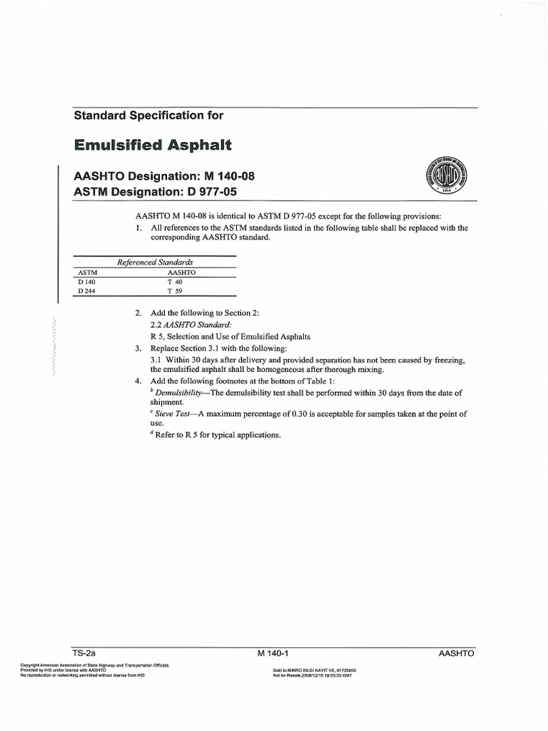 Aashto M 140 | PDF