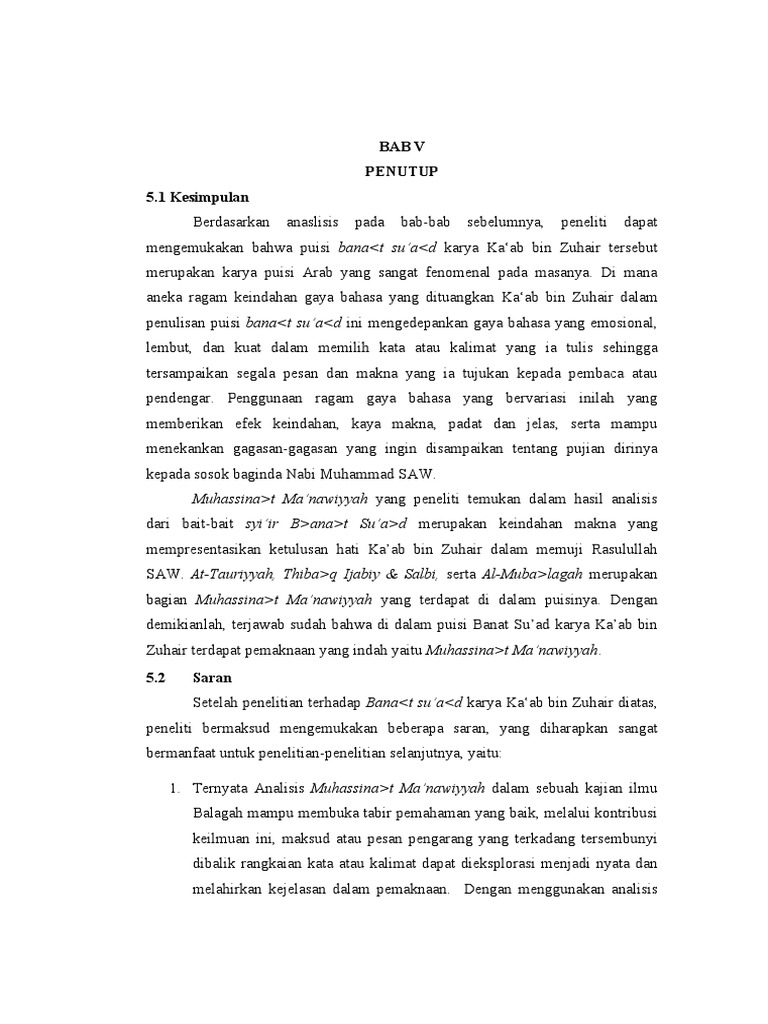 Bab 5 Skripsi | PDF