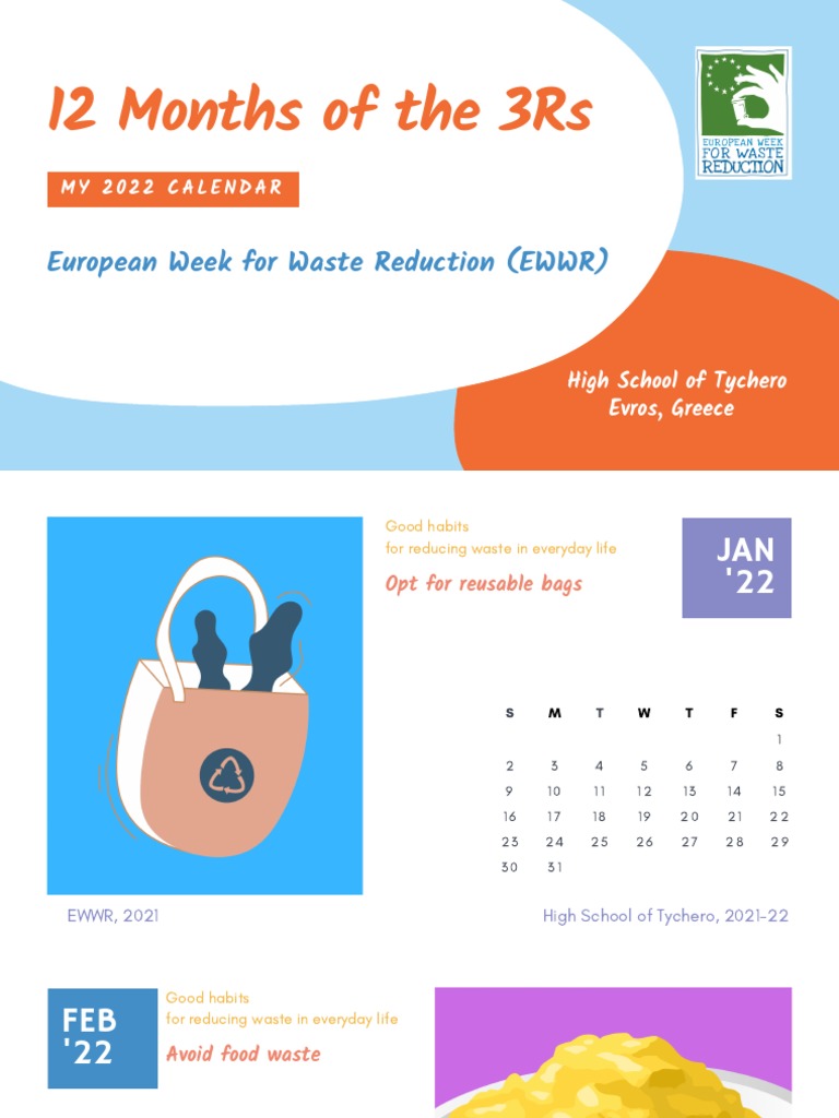 12 Months of The 3Rs: European Week For Waste Reduction (EWWR) | PDF ...