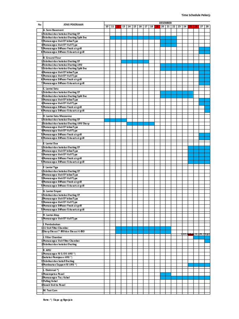Contoh Time Schedule Pdf