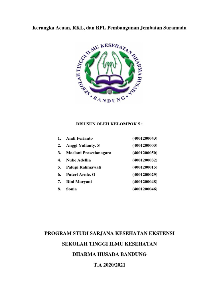Analisis Kerangka Acuan, RKL dan RPL Pembangunan Jembatan Suramadu | PDF