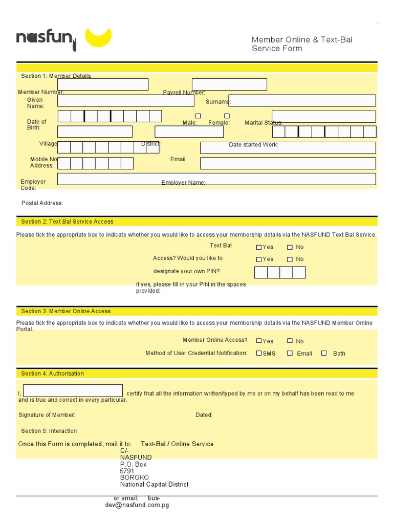 NASFUND Member Online & Text Bal Form | PDF | World Wide Web ...