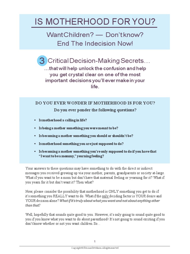 3 Decision Making Secrets Pdf