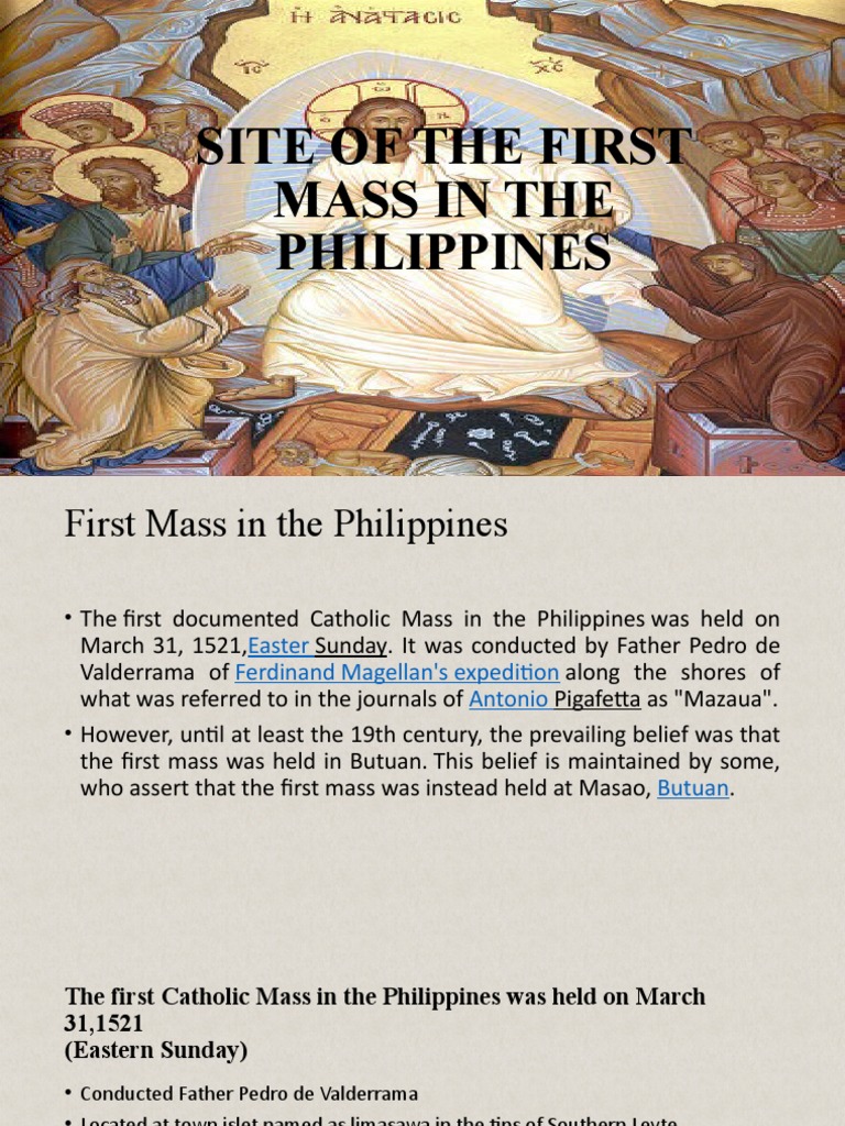 Site of The First Mass in The Philippines | PDF