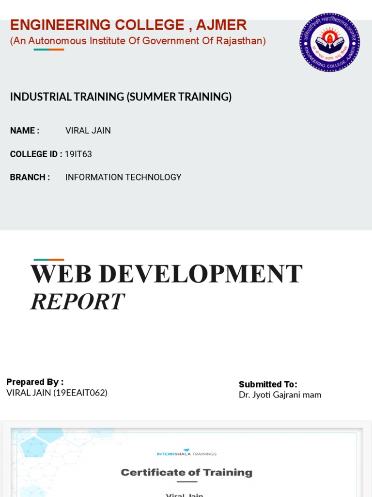 Web Development Report | PDF | Php | Sql
