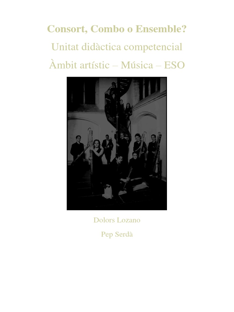Consort, Combo o Ensemble | PDF