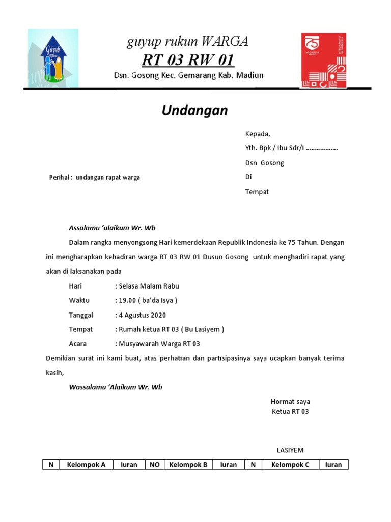 PAGUYUBAN Guyup Rukun WARGA | PDF