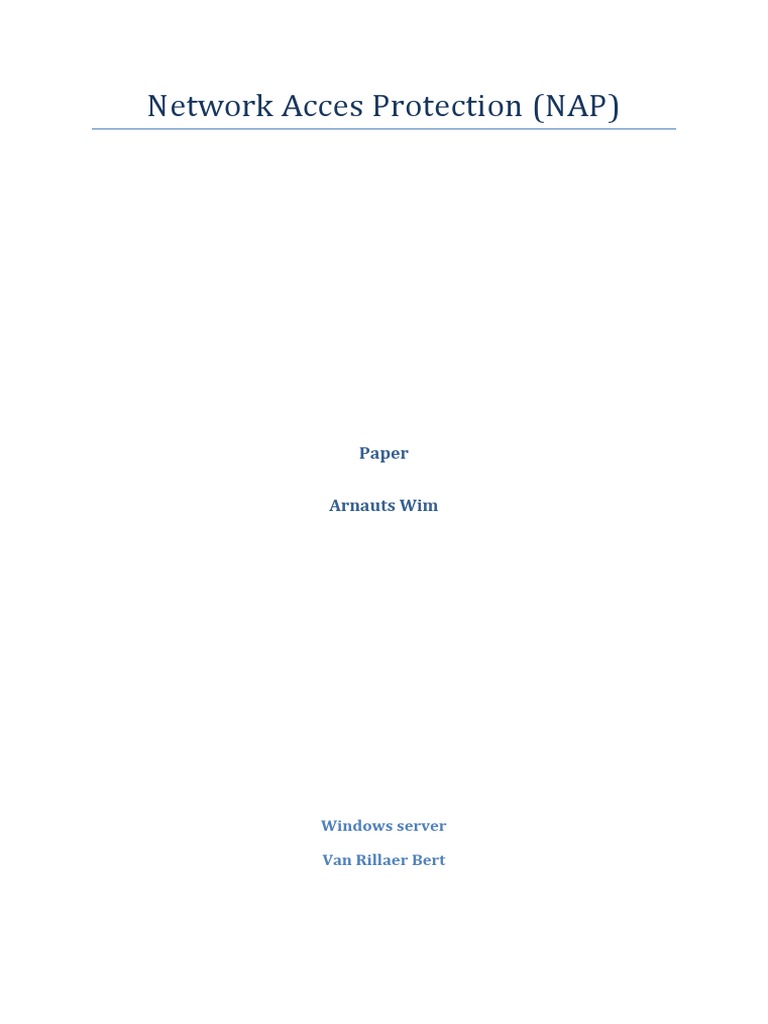 Network Acces Protection | PDF