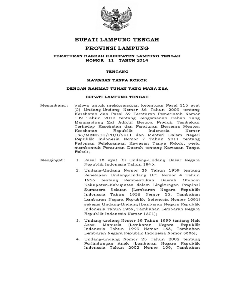 Perda No. 11 KTR | PDF