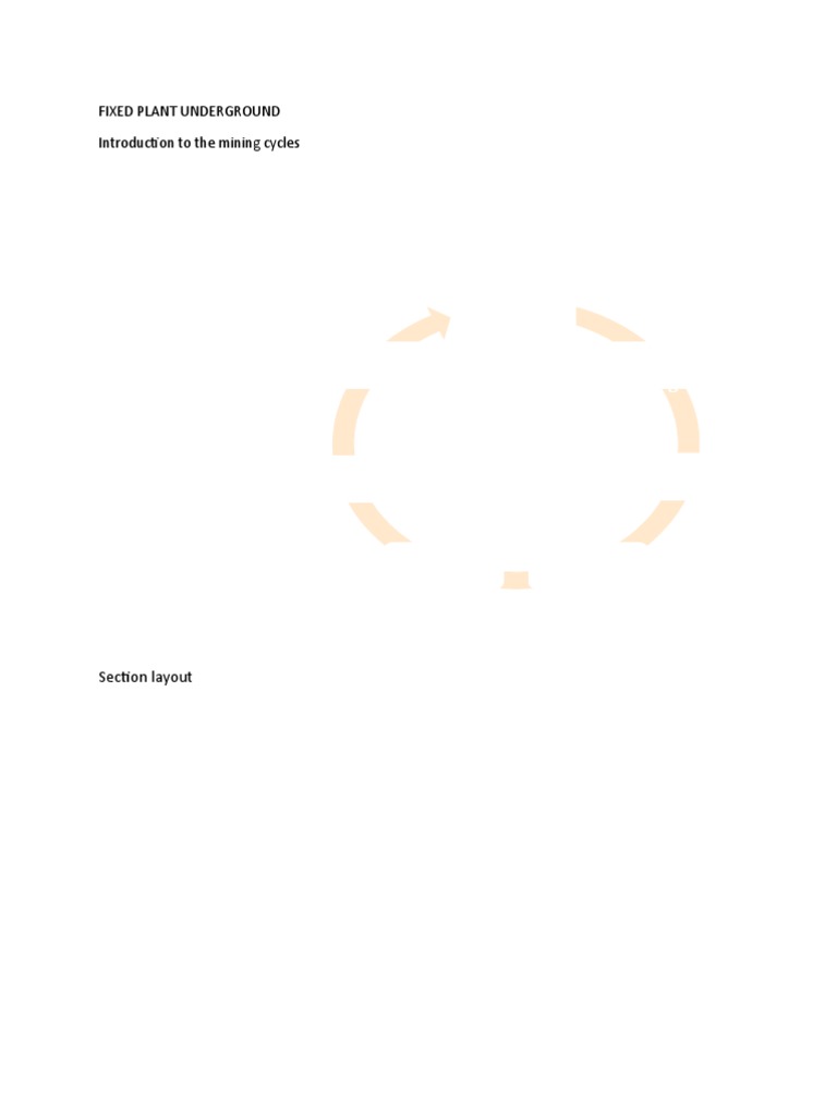 Sampling & Assaying Face Marking & Drilling Bolter Support: Fixed Plant ...
