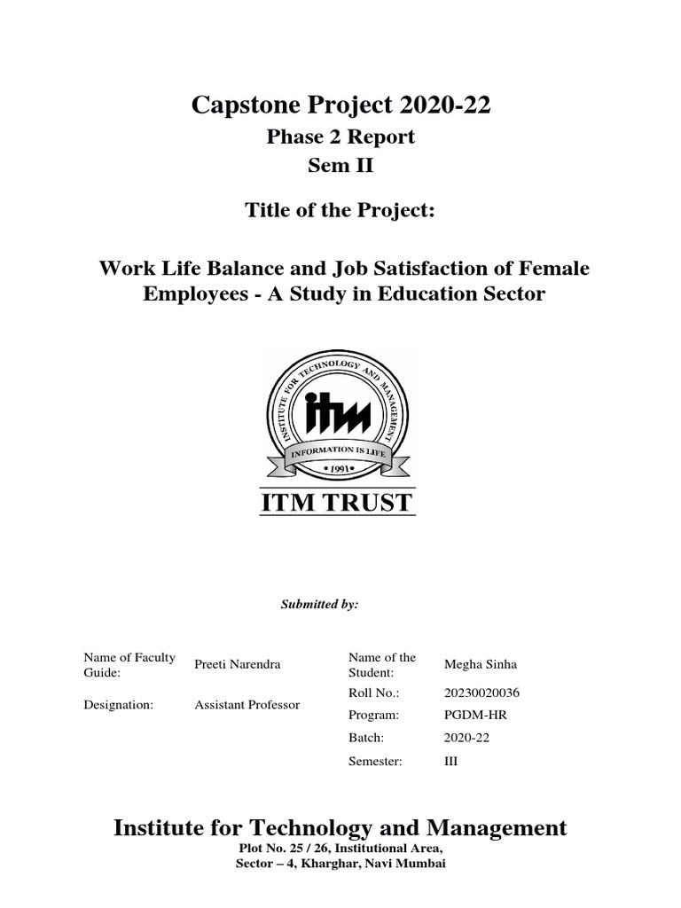 Megha Sinha - Capstone Project 2021 - PHASE-2 | PDF | Employment | University