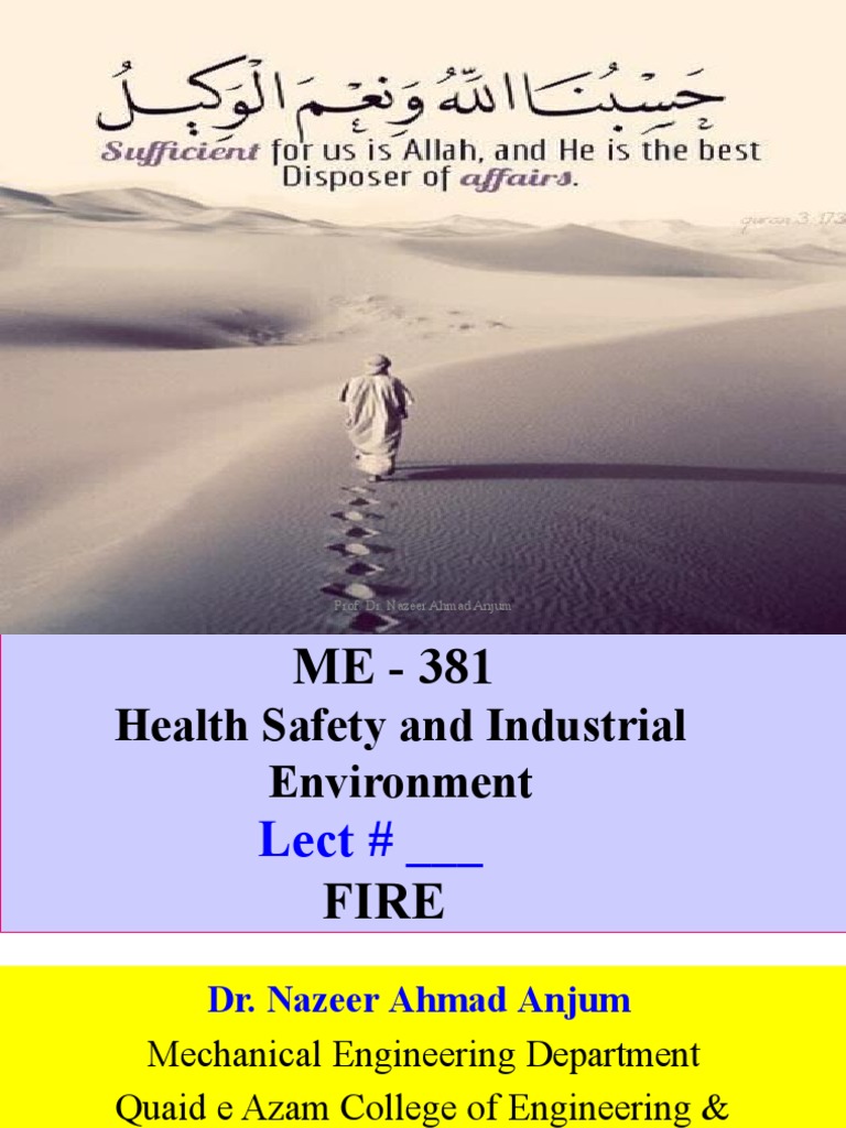 Lecture On Fire Prevention Planning | PDF | Fires | Firefighting