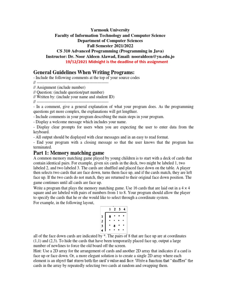 Assignment 1 Pdf Array Data Structure Parameter Computer