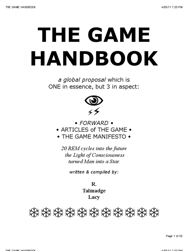 The Game Handbook | PDF | Nature