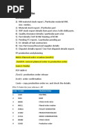 List SAP PP Tcodes | PDF | Computing | Computing And Information Technology