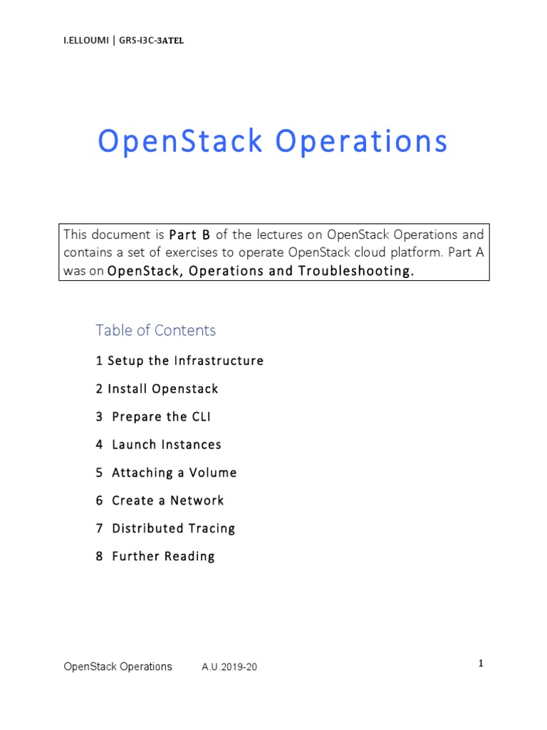OpenStack OperationsPartB | Download Free PDF | Open Stack | Computer Network