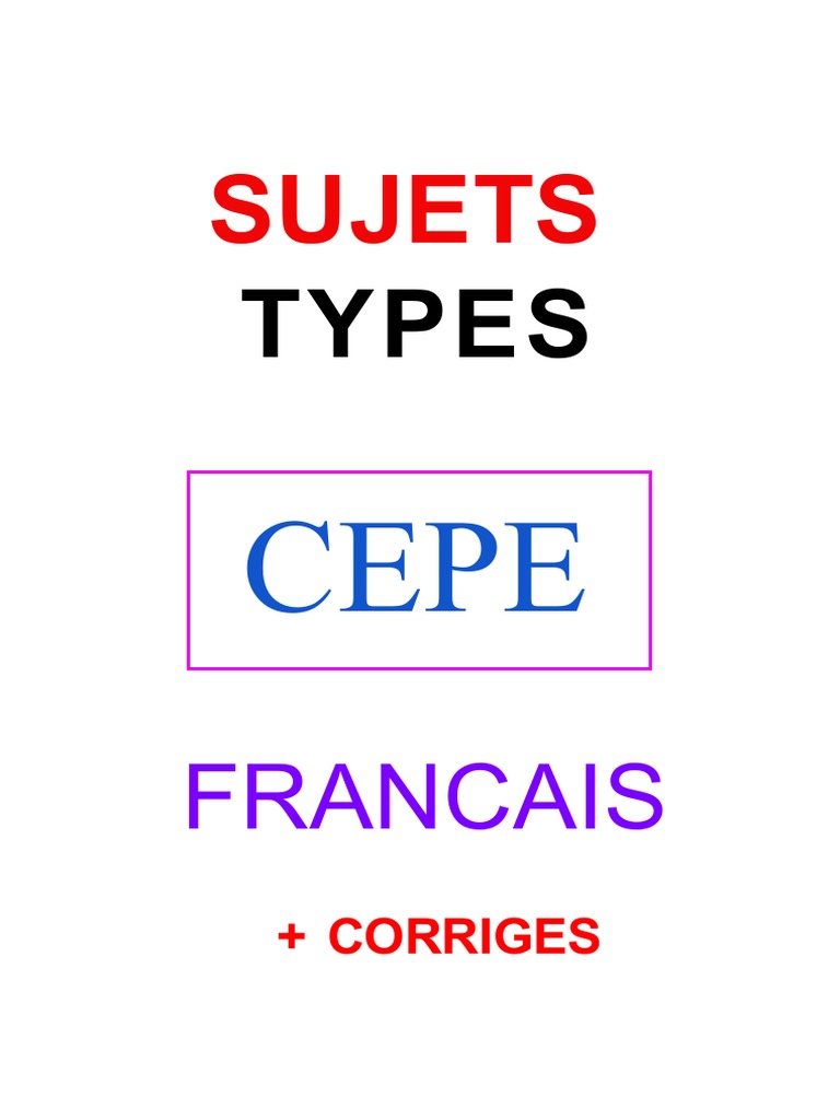06 - Francais Cepe | PDF | Phrase | Verbe