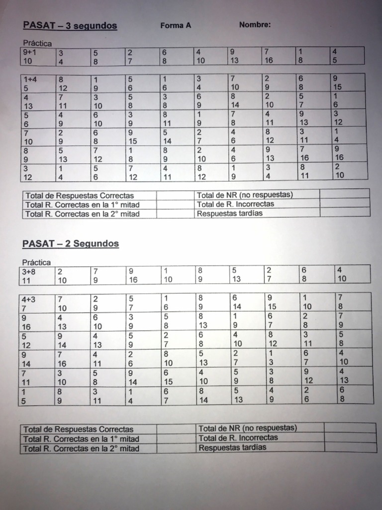 Protocolo PASAT | PDF