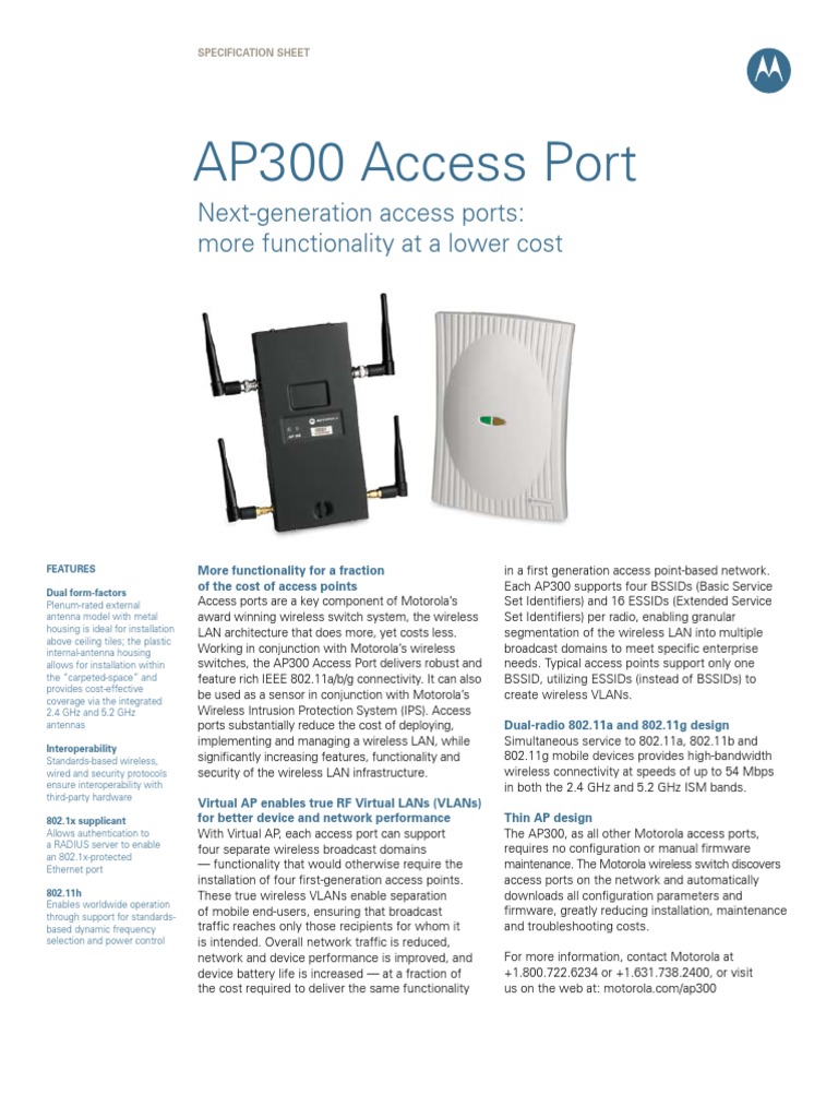 AP300 Access Port: Next-Generation Access Ports: More Functionality at ...