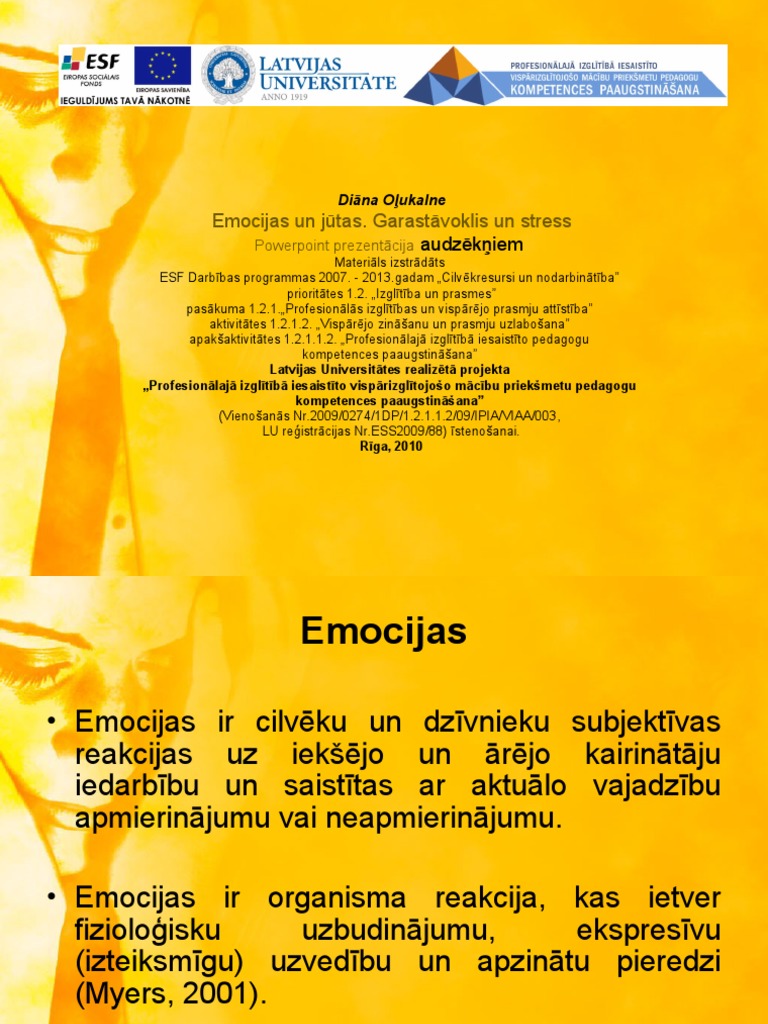 Emocijas Un Jutas - Garastavoklis Un Stress2 | PDF