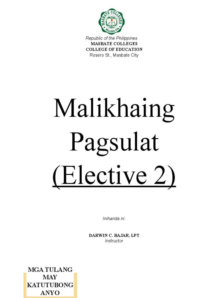 Elective 2 (Modyul 4) | PDF