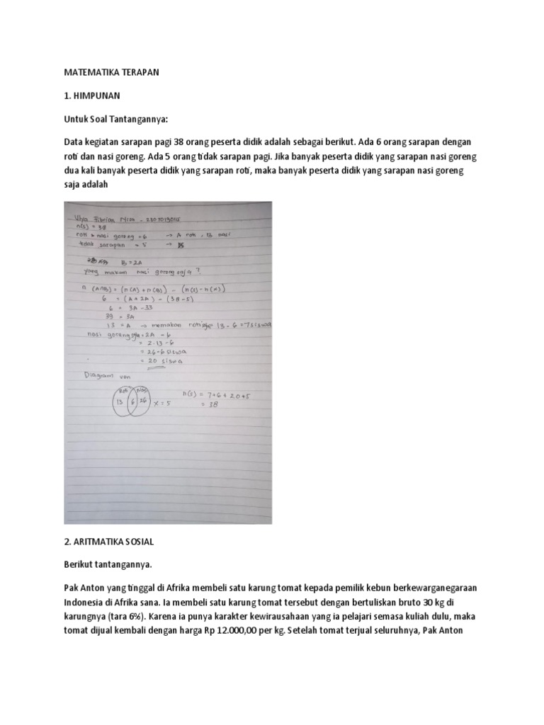 Matematika Terapan | PDF