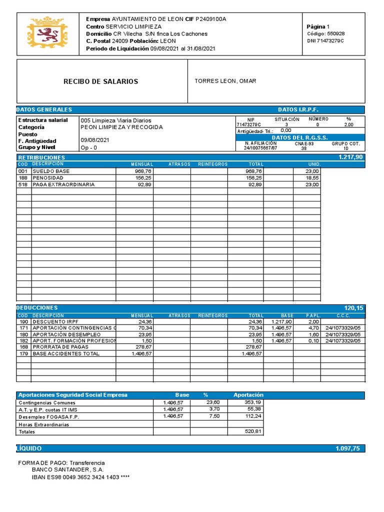 Recibo Salarial Unificado637661958737117499 | PDF