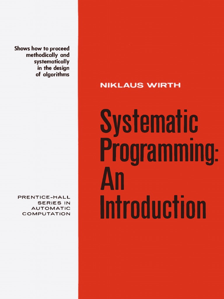 Systematic Programming An Introduction Prentice Ha | PDF