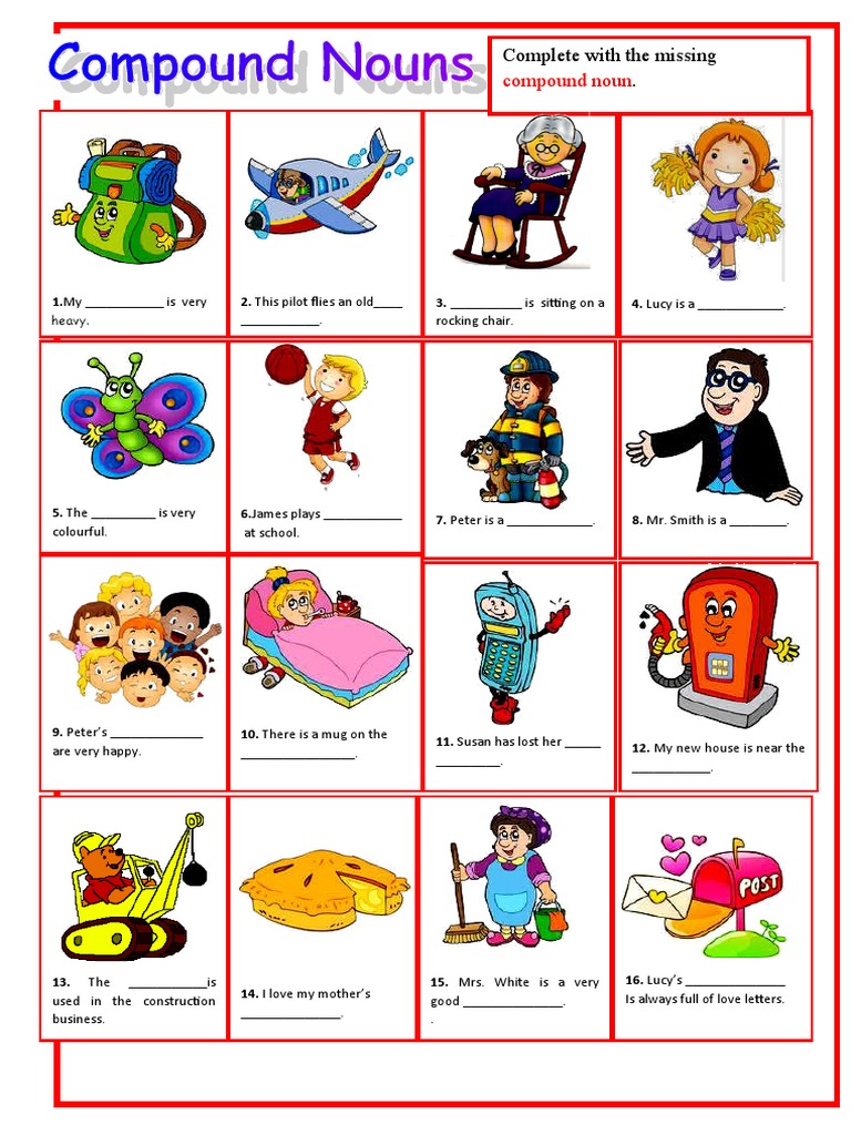 Compound Nouns. Exercises | PDF
