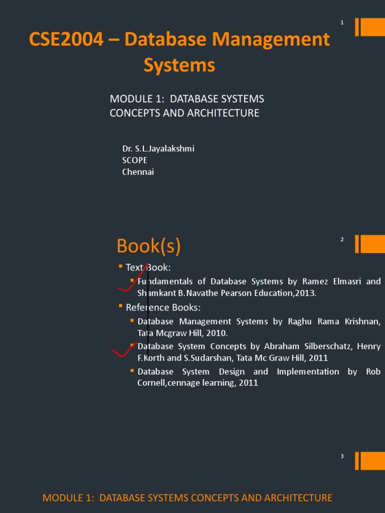 CSE2004 - Database Management Systems | PDF | Databases | Conceptual Model