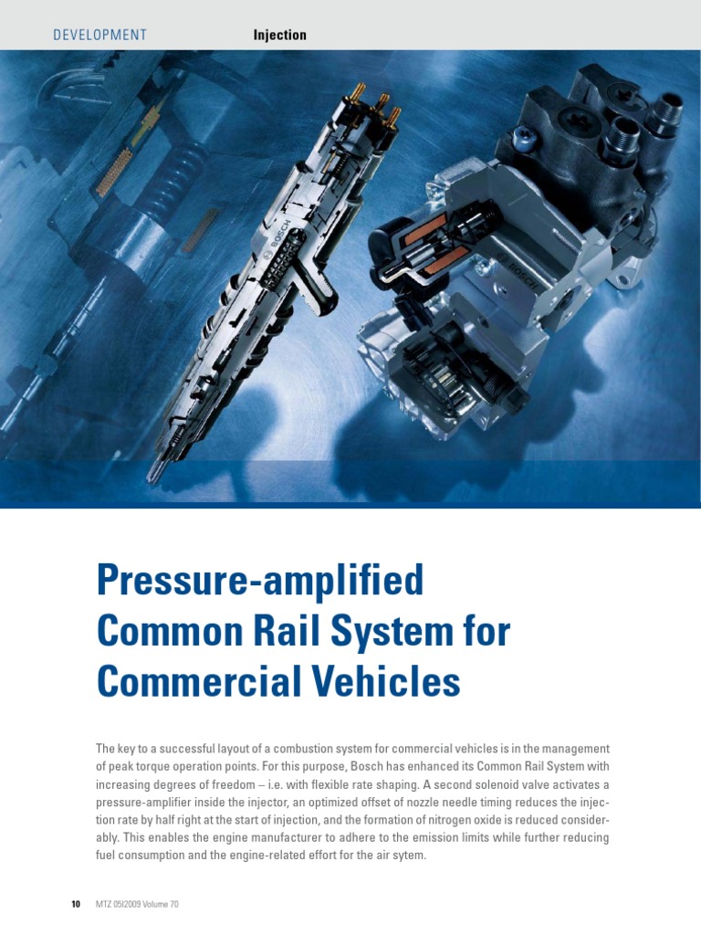 Pressure-Amplified Common Rail System | PDF | Fuel Injection | Diesel ...