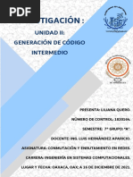 Generación de Código Intermedio | PDF